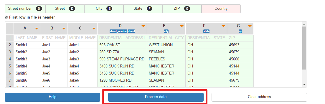 Geocoding Addresses With Batch Geocoder Csv2geo 